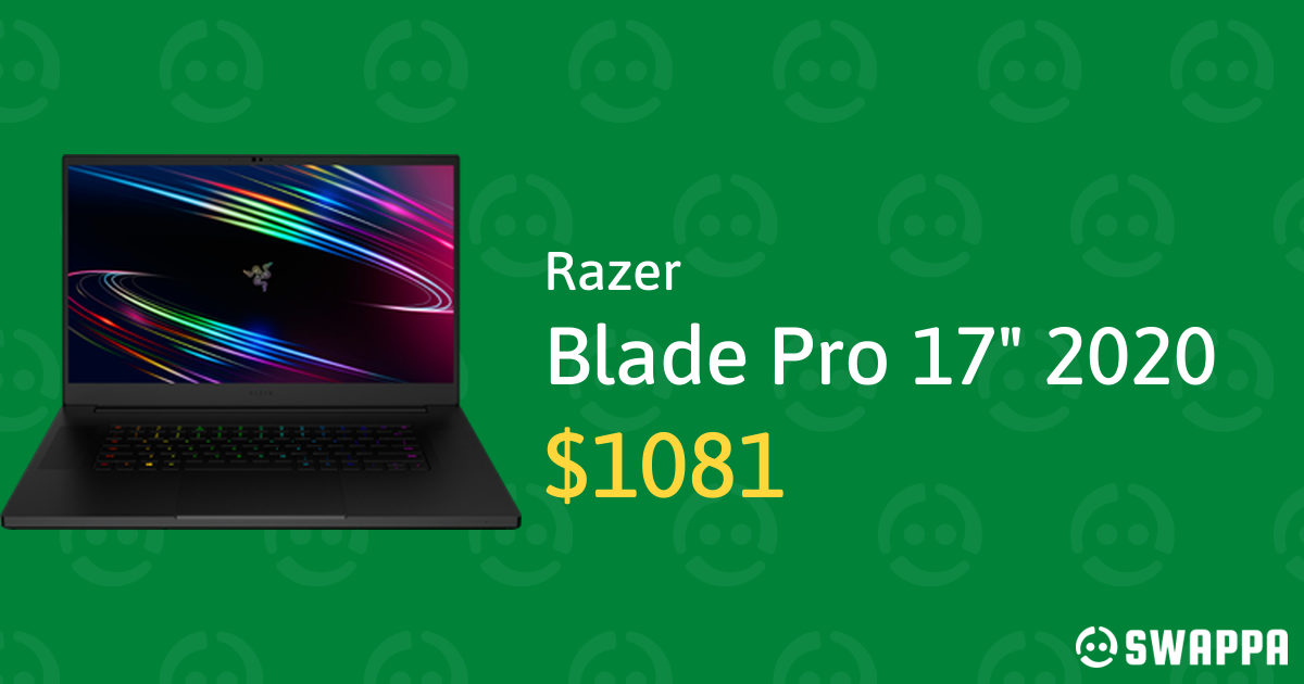Razer Blade Pro 17" 2020 - I7, Black, 1TB, 16GB, 4K - LXMD65742 - Swappa