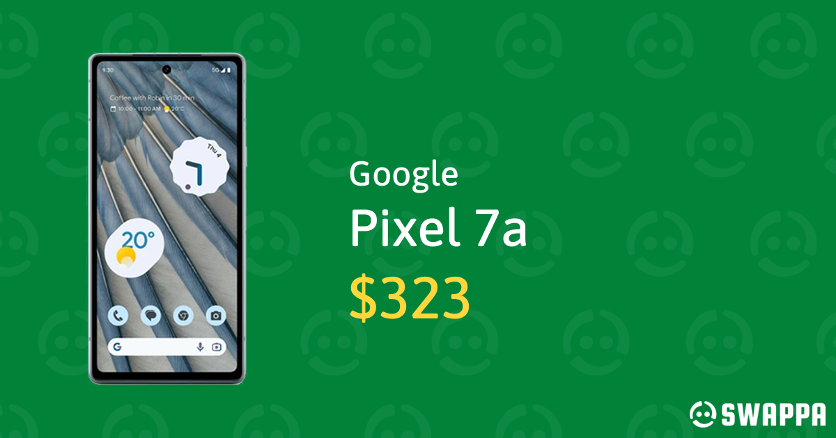 Google Pixel 7a - Unlocked, Sea, 128GB, 8GB, GWKK3 - LXMF05181 - Swappa
