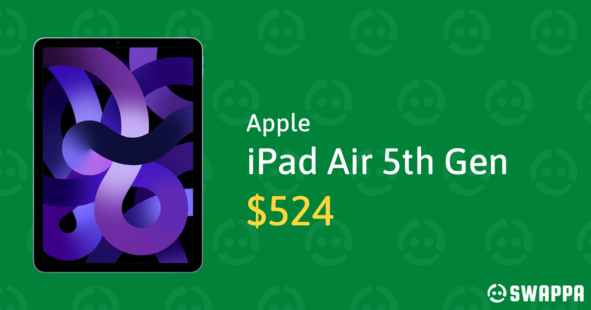 Apple iPad Air 5th Gen - Wi-Fi, Gray, 256GB, A2588 - LXMQ01487 - Swappa