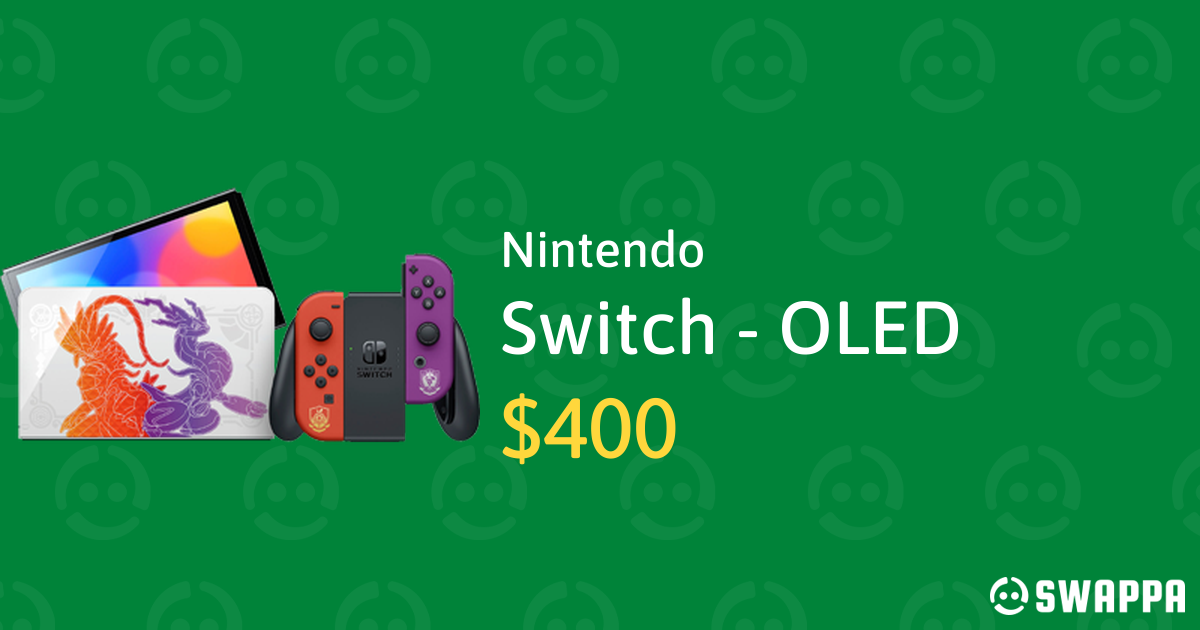 Nintendo Switch - OLED - Violet, 64GB, Pokemon Scarlet & Violet ...