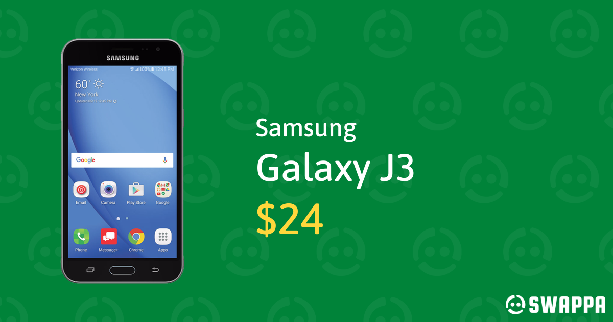 Samsung Galaxy J3 - AT&T, Black, 16GB, SM-J320A - LYAF32890 - Swappa