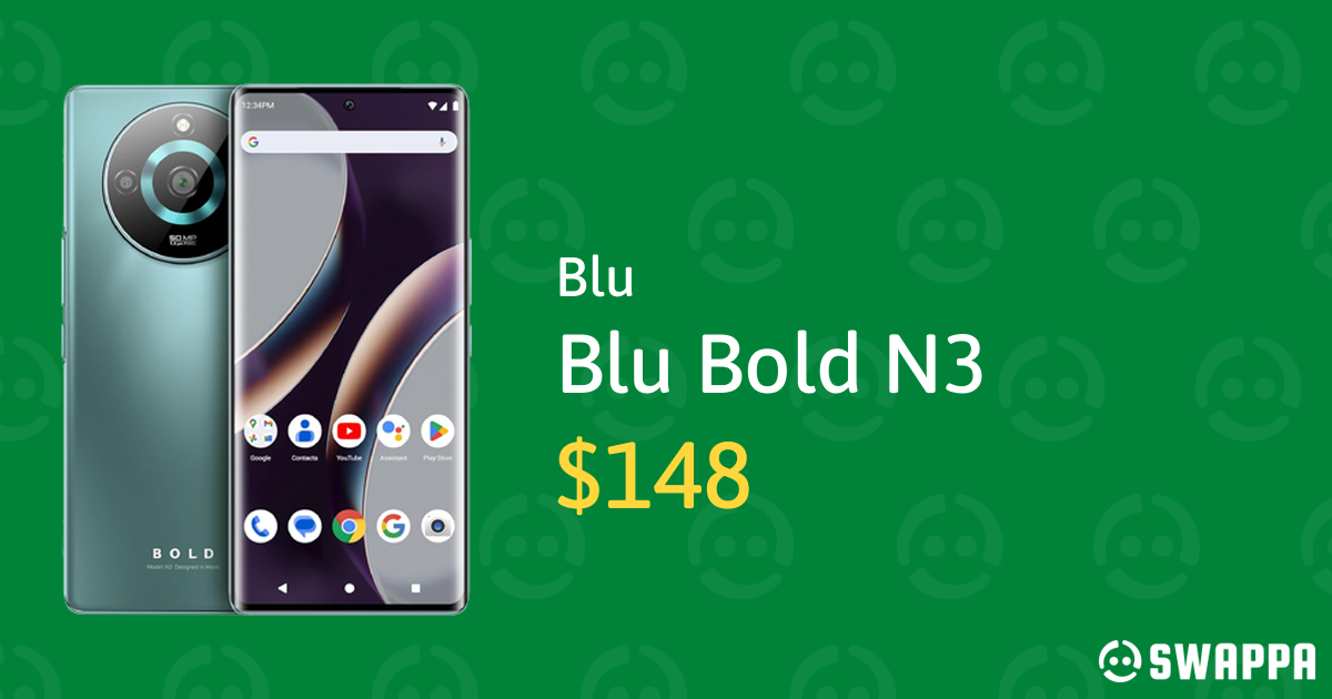 Blu Bold N3 - Unlocked, Green, 256GB, 8GB - LYAT19080 - Swappa