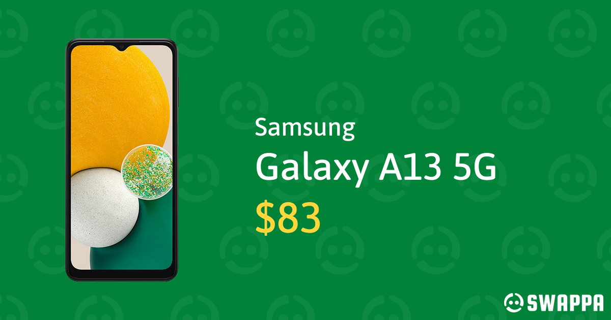 Samsung Galaxy A13 5G - AT&T, Black, 64GB, 4GB, SM-A136U - LYBW55215 ...