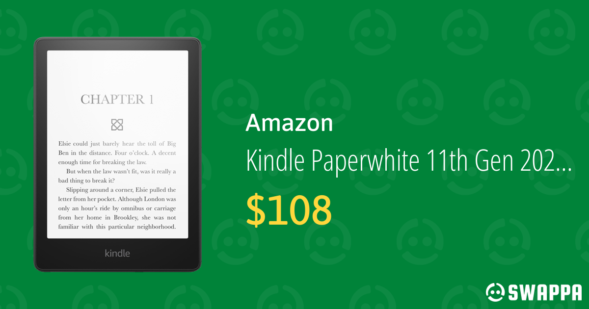 Amazon Kindle Paperwhite 11th Gen 2021 - Amazon, Black, 8GB - LYCH91553 ...