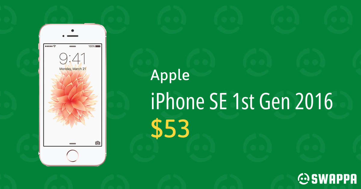 Apple iPhone SE 1st Gen 2016 - Unlocked, Gold, 32GB, A1662 - LYCR23723 ...