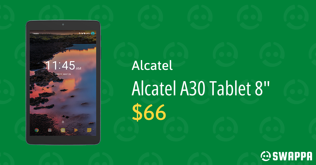 Alcatel A30 Tablet 8" - T-Mobile, Navy Blue - LYEI46501 - Swappa
