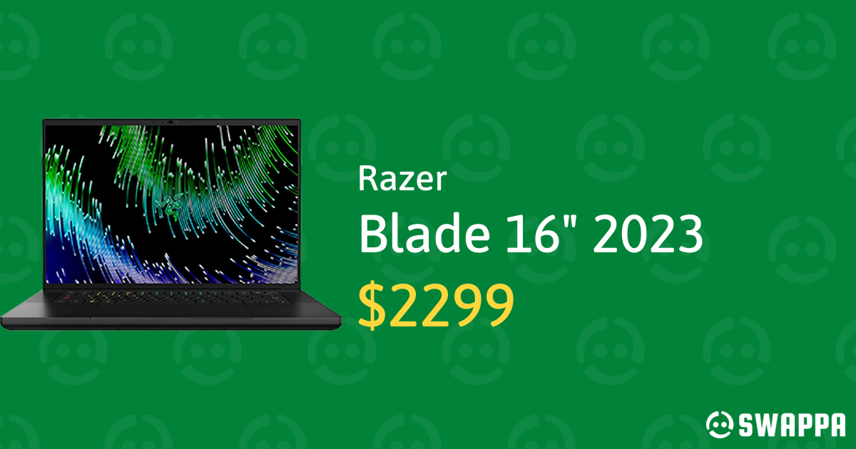 Razer Blade 16" 2023 - I9, Silver, 1TB, 32GB, UHD - LYEQ41283 - Swappa