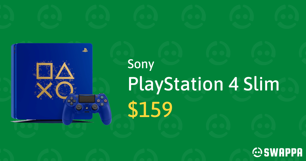 PlayStation 4 Slim - Blue, 1TB, Days of Play - LYFO53083 - Swappa