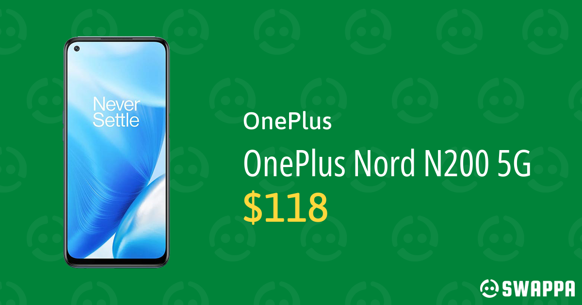 OnePlus Nord N200 5G - Unlocked, Blue, 64GB, 4GB - LYFU55483 - Swappa