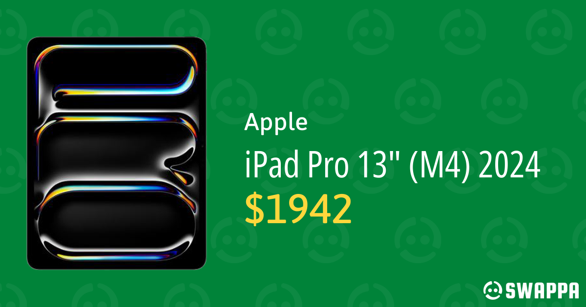 Apple iPad Pro 13" (M4) 2024 - Wi-Fi, Black, 2TB, 16GB, A2925, Nano ...