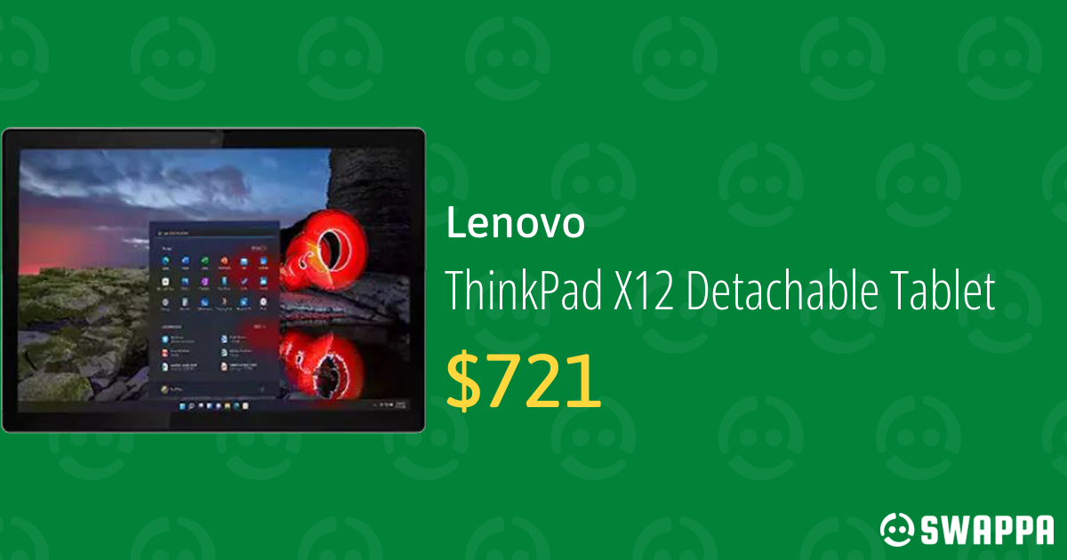 Lenovo ThinkPad X12 Detachable Tablet - I7, 512GB, 16GB - LYGA58625 ...