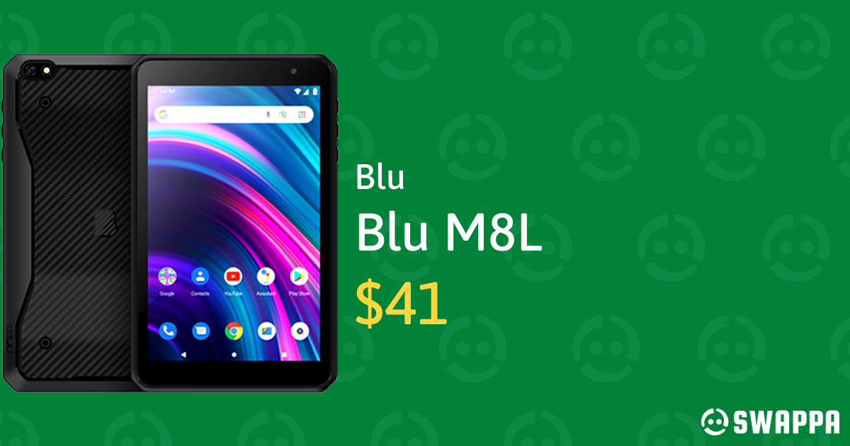 Blu M8L - Unlocked, Black, 32GB - LYGO82447 - Swappa