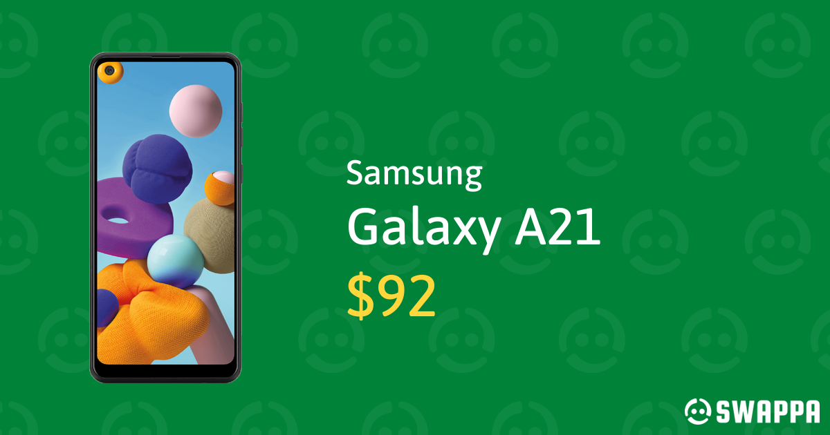 Samsung Galaxy A21 - Unlocked, Black, 32GB, 3GB - LYGP28336 - Swappa