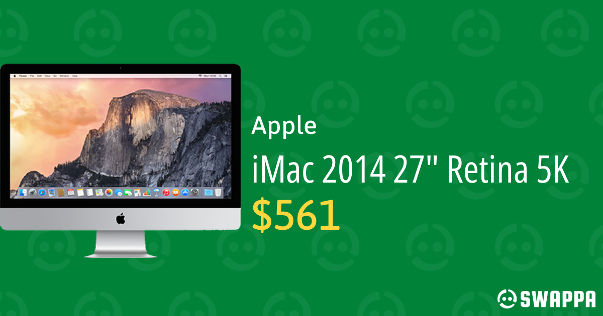 iMac 2014 27" Retina 5K - I5, 1TB, 16GB - LYGP29564 - Swappa