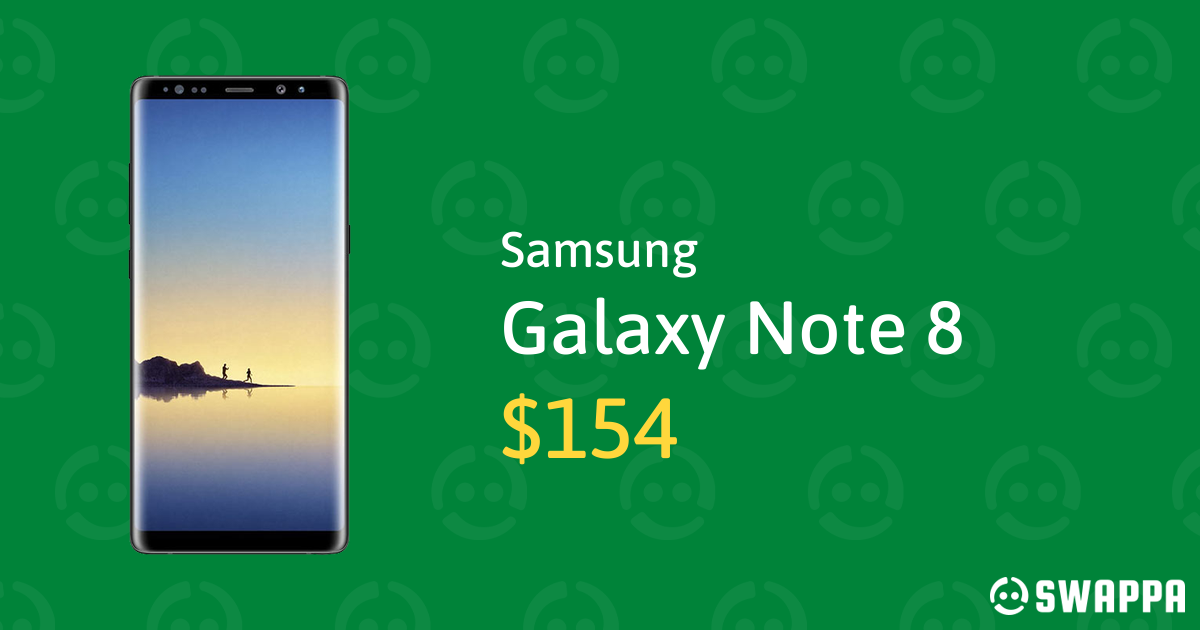 Samsung Galaxy Note 8 - T-Mobile, Black, 64GB, SM-N950U - LYGZ75346 ...