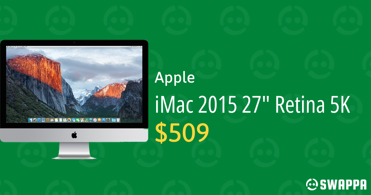 iMac 2015 27" Retina 5K - I5, 2TB, 32GB - LYHF38839 - Swappa