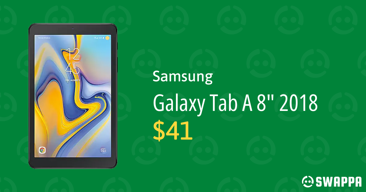 Samsung Galaxy Tab A 8" 2018 - T-Mobile, Black, SM-T387T - LYHI35646 ...