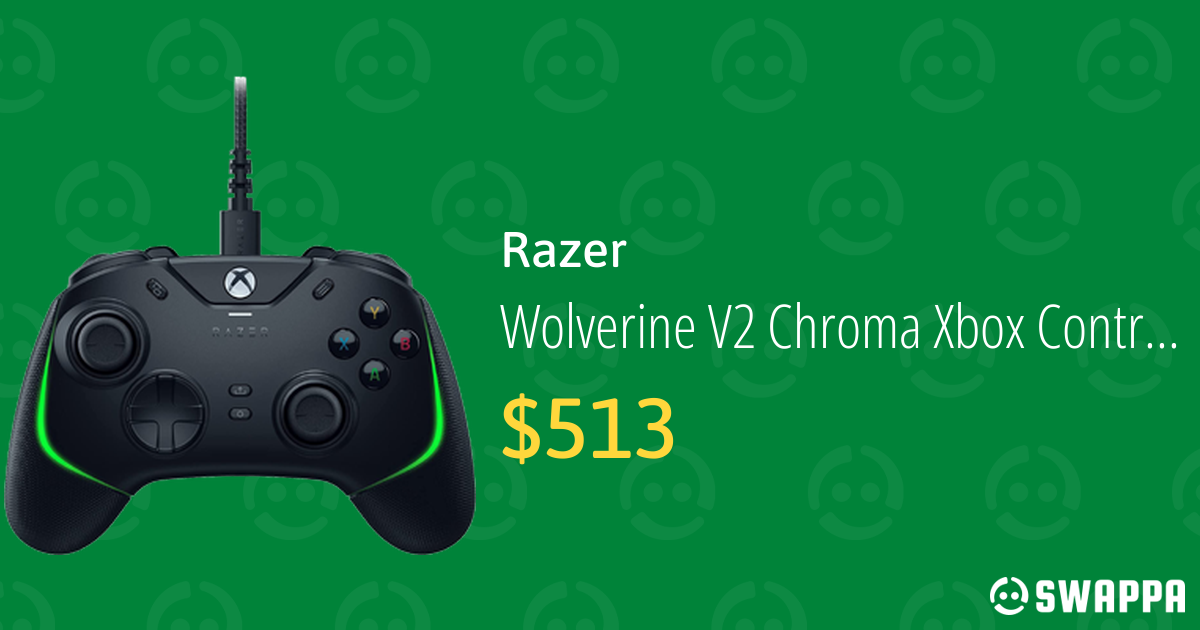 Razer Wolverine V2 Chroma Xbox Controller - Black - LYHO43251 - Swappa