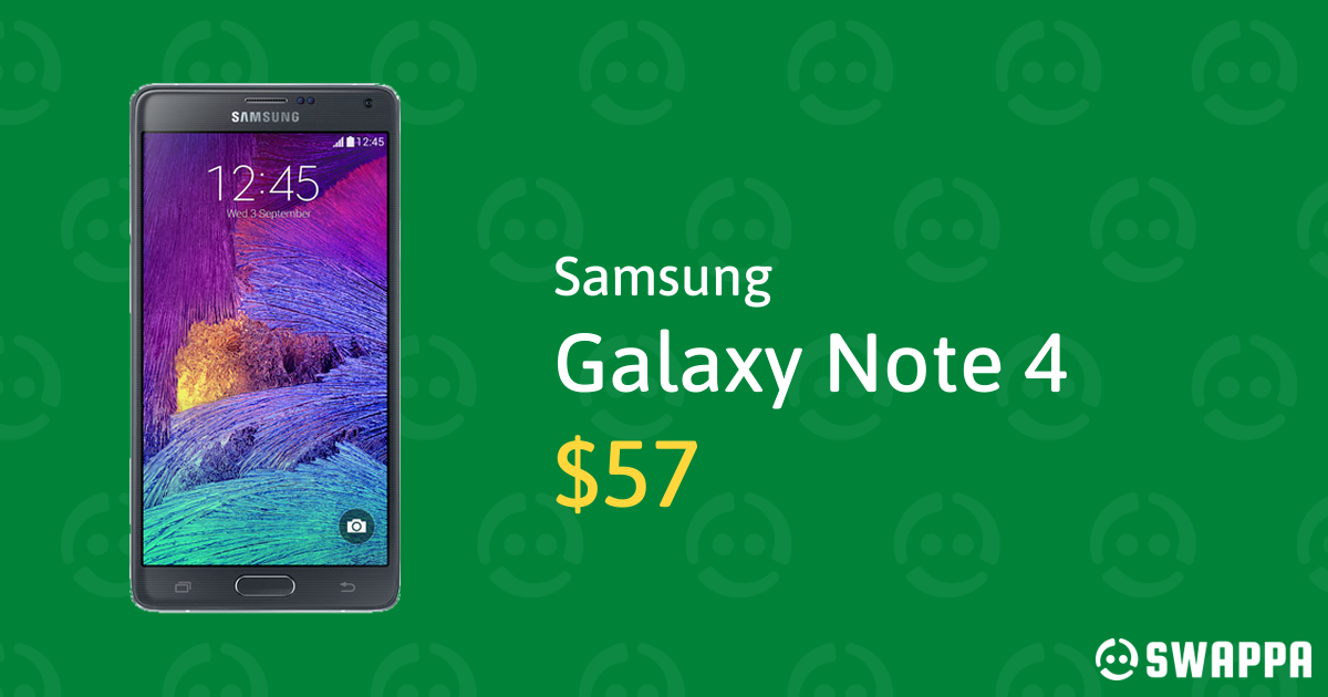 Samsung Galaxy Note 4 - Verizon, Black, 32GB, N910V - LYII48523 - Swappa