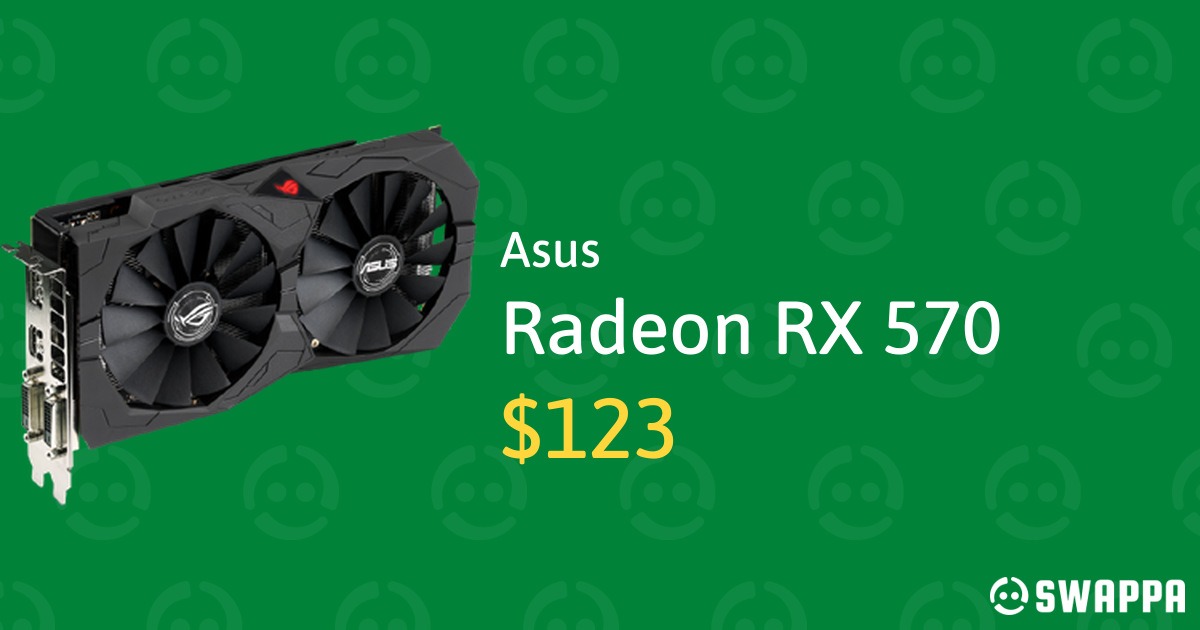 Asus Radeon RX 570 - ROG-STRIX-RX570-O8G-GAMING, Strix Gaming ...
