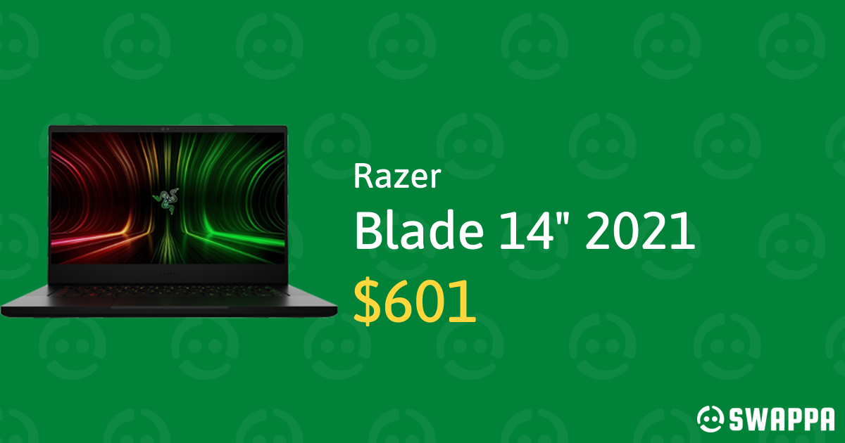 Razer Blade 14" 2021 - Ryzen 9, Black, 1TB, 16GB, QHD - LYIY22639 - Swappa