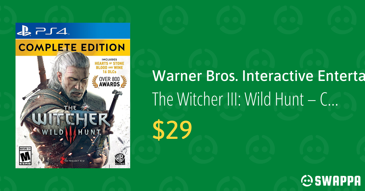 The Witcher III: Wild Hunt – Complete Edition for PlayStation 4 ...