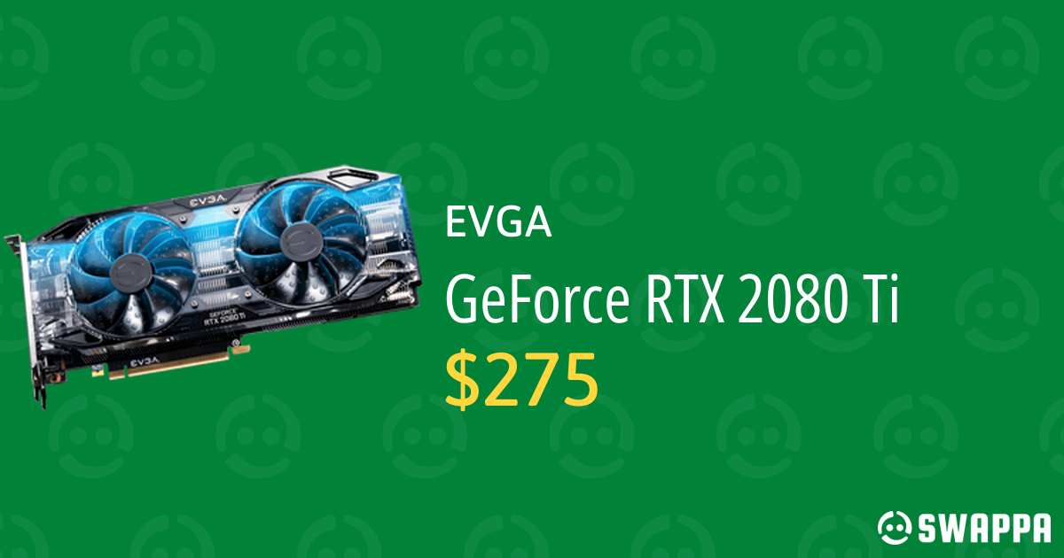 EVGA GeForce RTX 2080 Ti - 11G-P4-2281, Black - LYJL23744 - Swappa