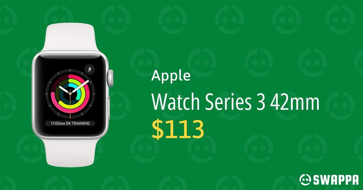 Apple Watch Series 3 42mm - Verizon, Gray, A1861, Aluminum - LYJU61652 - Swappa