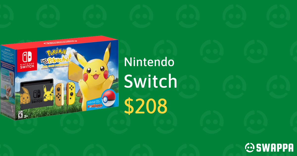 Nintendo Switch - Grey, 32GB, Pikachu Edition - LYLO66587 - Swappa