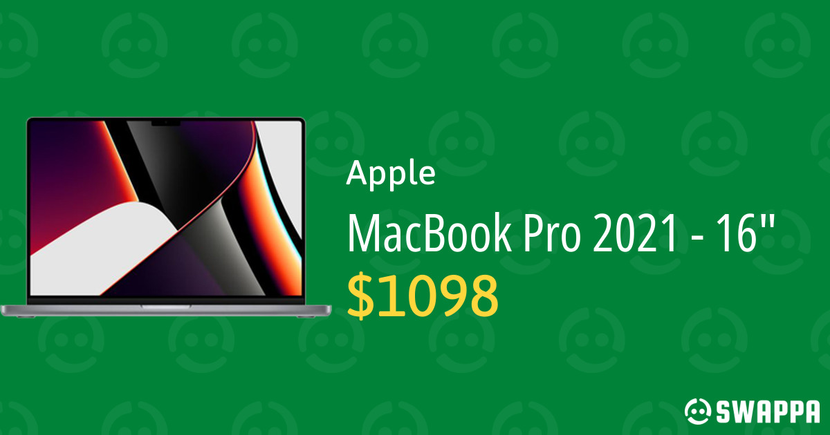 MacBook Pro 2021 - 16" - Apple M1 Pro 10-core, Gray, 1TB, 16GB ...