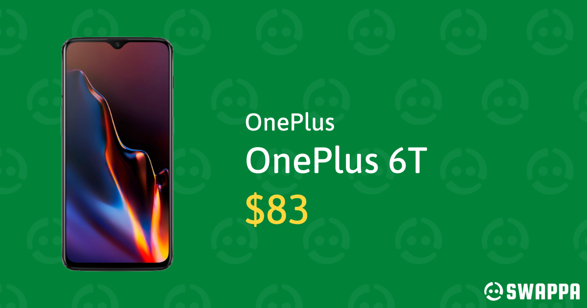 OnePlus 6T - Unlocked, Black, 128GB, 8GB, A6013 - LYMK99375 - Swappa