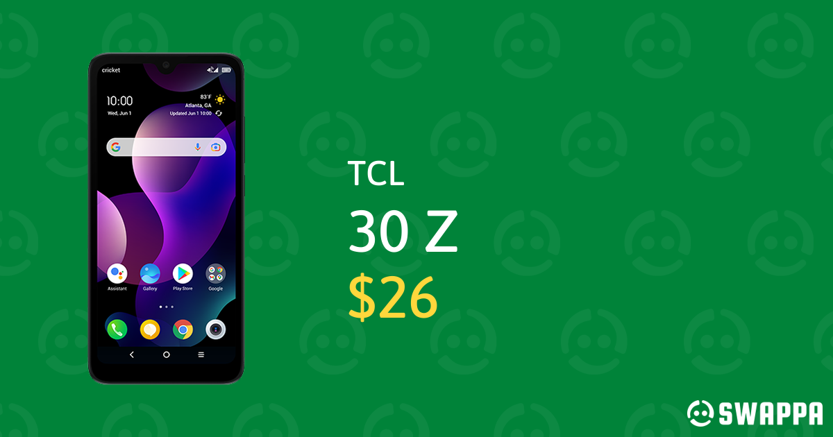 TCL 30 Z - Unlocked, Black, 32GB, 3GB - LYNH81967 - Swappa