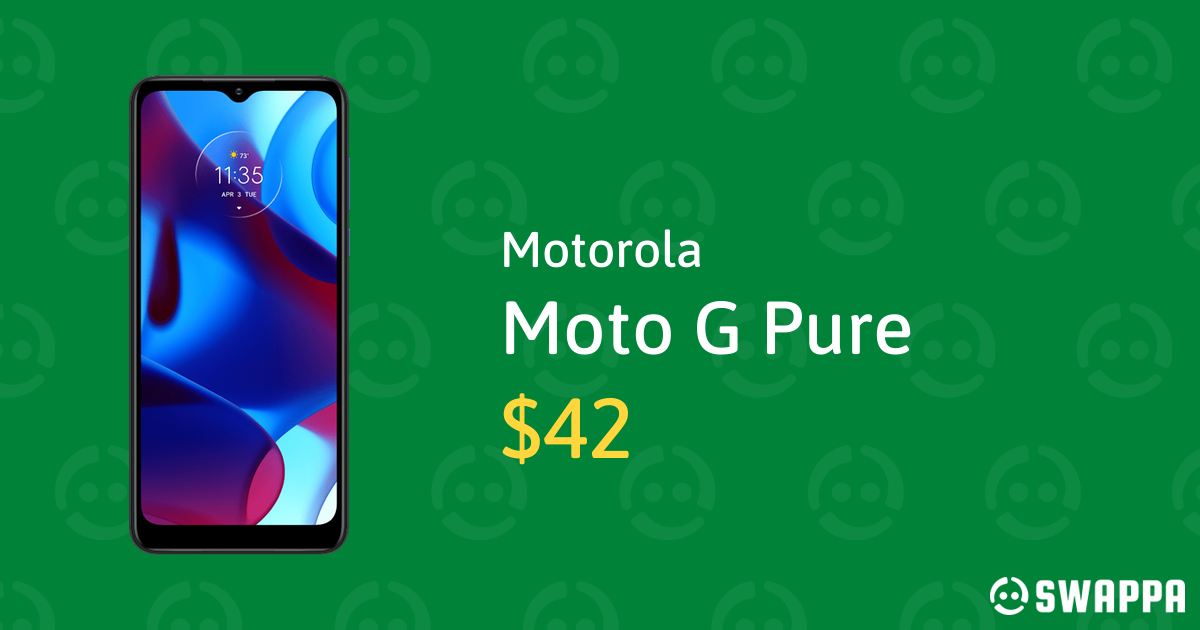 Moto G Pure - Unlocked, Navy Blue, 32GB, 3GB - LYNY57818 - Swappa