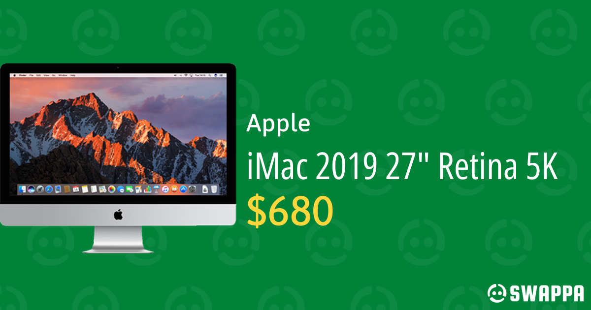 iMac 2019 27" Retina 5K - I5, 1TB, 8GB - LZAQ33820 - Swappa