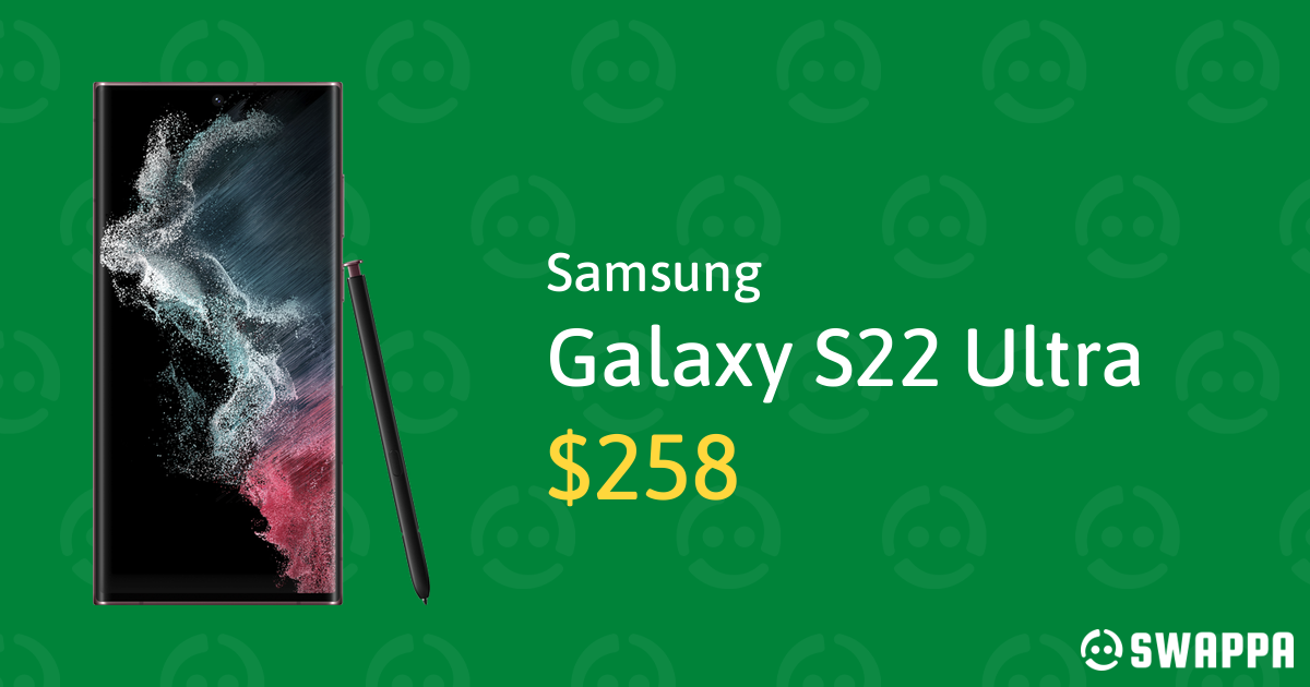 Samsung Galaxy S22 Ultra - T-Mobile, Black, 256GB, 12GB, SM-S908U - LZBC10618 - Swappa