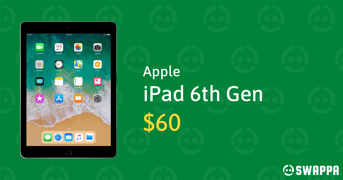 Apple iPad 6th Gen - Wi-Fi, Gray, 32GB, A1893 - LZBC62496 - Swappa