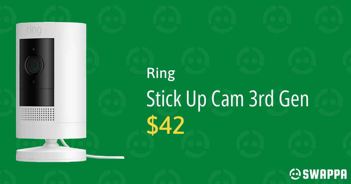 Ring Stick Up Cam 3rd Gen - White, Battery - LZBR91685 - Swappa