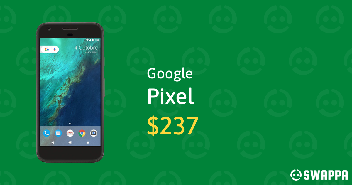 Google Pixel - Unlocked, Silver, 128GB, 4GB, Google Edition - LZBS76724 ...