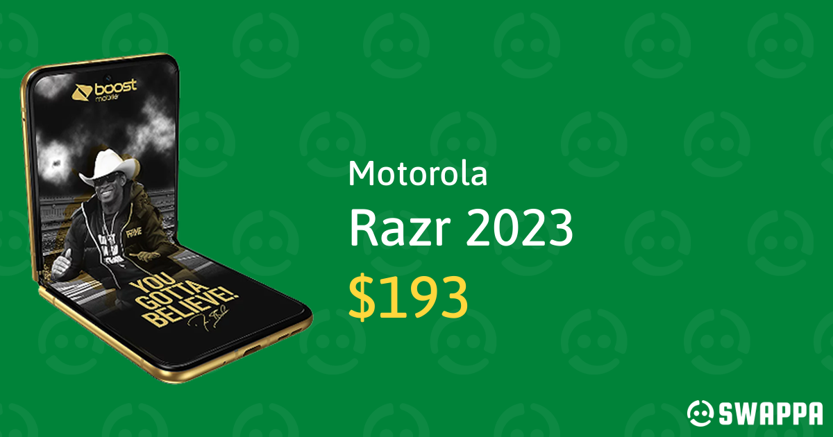 Motorola Razr 2023 - Boost, Black & Gold, 128GB, 8GB, Prime Edition ...