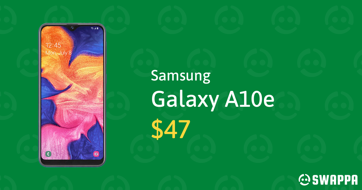 Samsung Galaxy A10e - T-Mobile, Black, 32GB, 2GB, SM-A102U - LZCS96235 ...