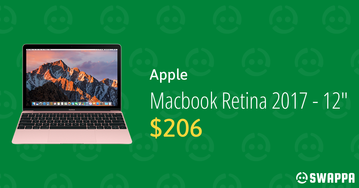 Macbook Retina 2017 - 12" - I5, Gray, 512GB, 8GB - LZCV70258 - Swappa