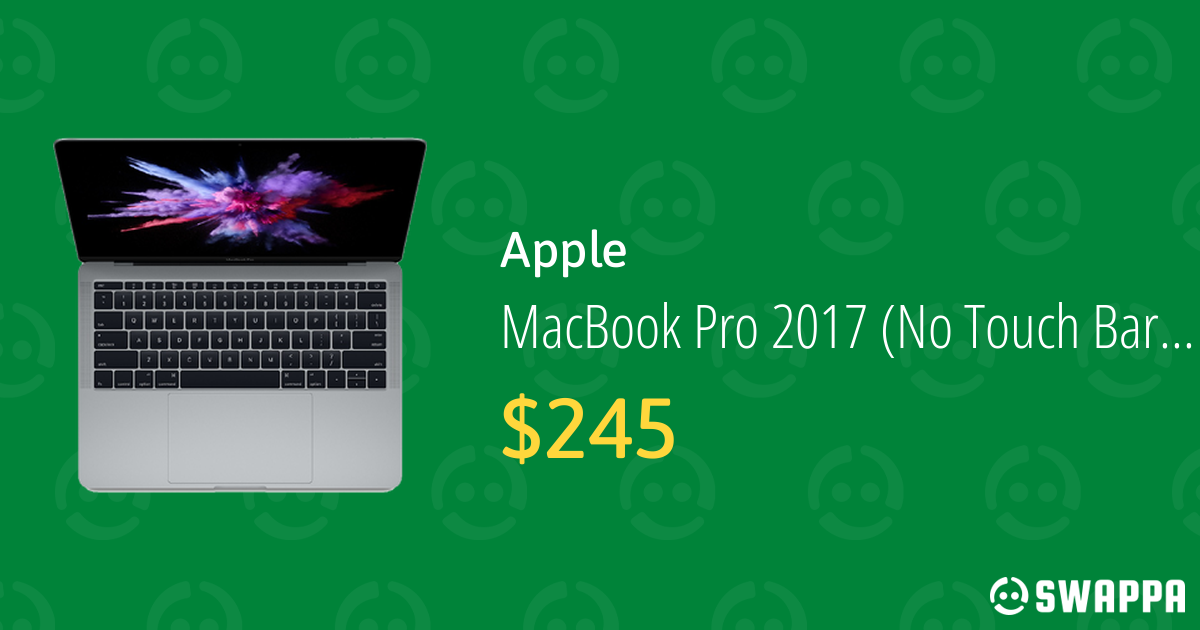 MacBook Pro 2017 (No Touch Bar) - 13" - I7, Silver, 256GB, 16GB ...