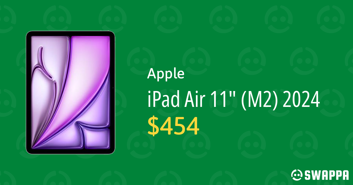 Apple iPad Air 11" (M2) 2024 - Wi-Fi, Blue, 128GB, A2902 - LZDU08197 - Swappa