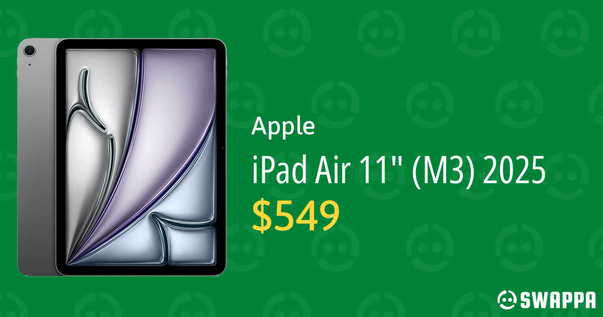 Apple iPad Air 11" (M3) 2025 - Wi-Fi, Gray, 128GB, A3266 - LZDW72323 ...