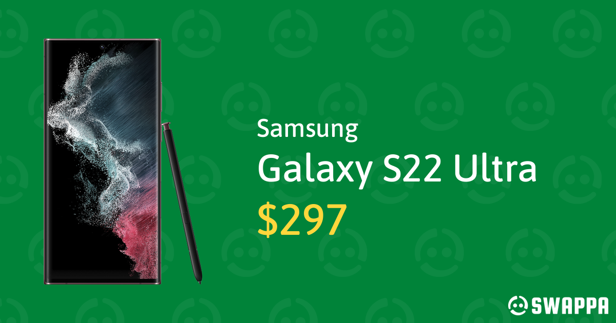 Samsung Galaxy S22 Ultra - AT&T, Black, 128GB, 8GB, SM-S908U ...
