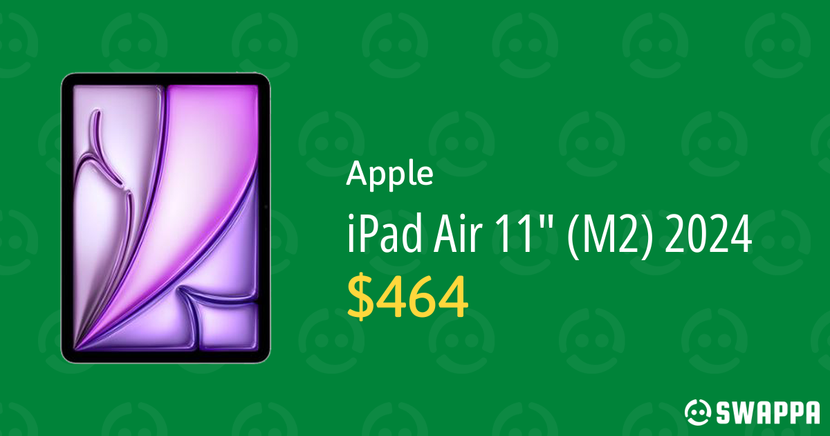 Apple iPad Air 11" (M2) 2024 - Unlocked, Blue, 128GB, A2903 - LZEG94053 ...