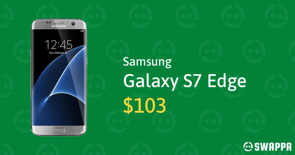 Samsung Galaxy S7 Edge - Verizon, Black, 32GB, SM-G935V - LZEJ81379 ...