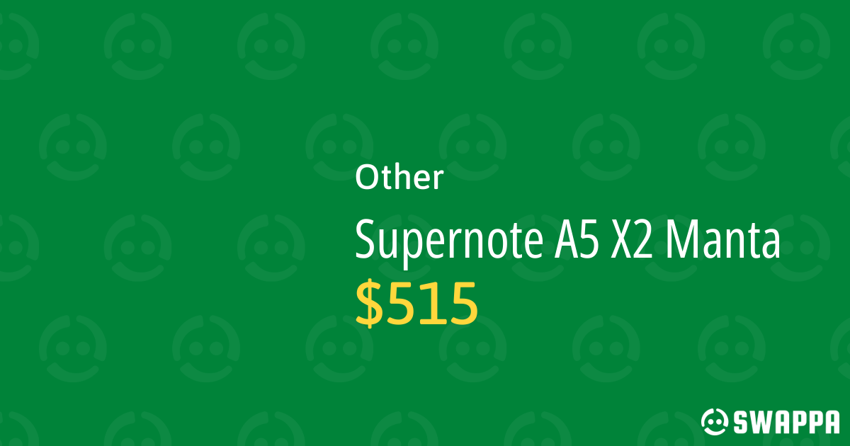 Supernote A5 X2 Manta - White, 32GB - LZEL27799 - Swappa