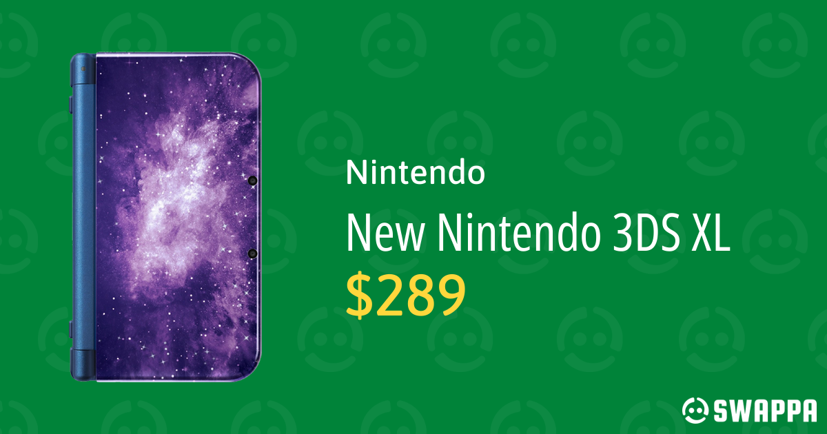 New Nintendo 3DS XL - Purple, 1GB, Galaxy Style - LZEM22287 - Swappa