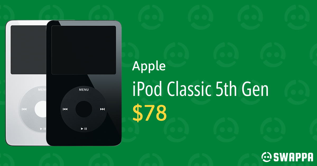 Apple iPod Classic 5th Gen - Black, 30GB - LZEP18593 - Swappa